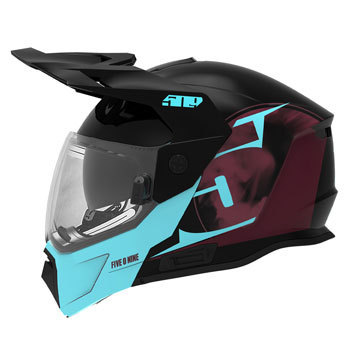 509 Delta R4 Ignite Modular Helmet - Teal Maroon